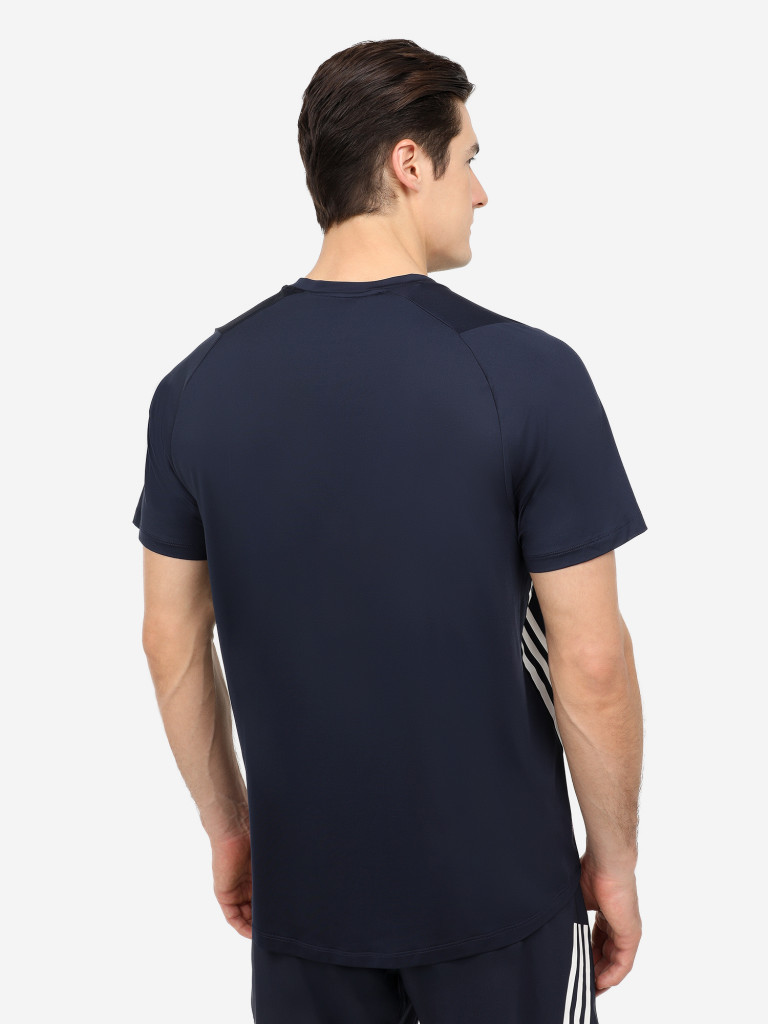 Футболка мужская adidas FreeLift 3-Stripes арт. FJ6181 темно-синий цвет ...