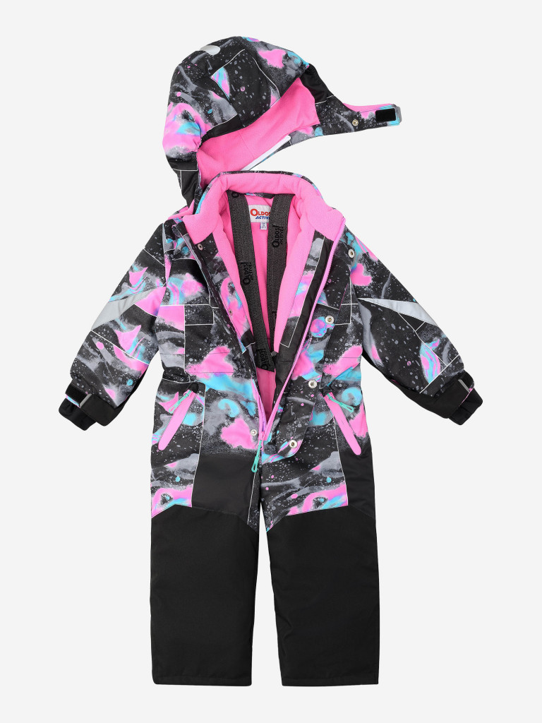 Комбинезон утепленный для девочек Oldos! арт. AOAW23OV2T105 угольный цвет — купить за 2879 руб ...